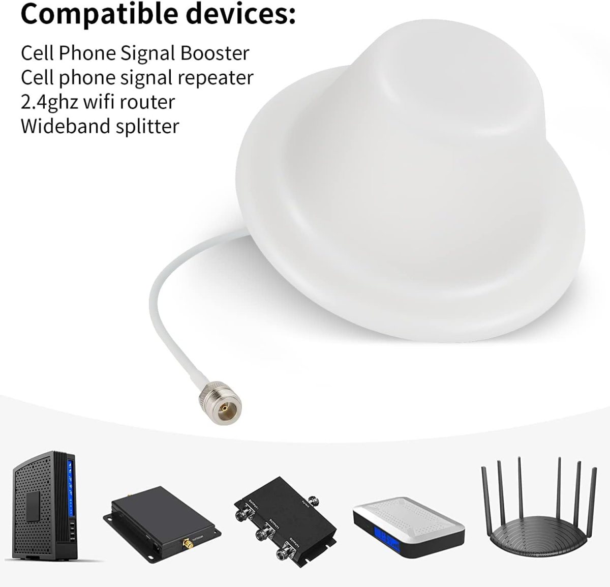 5G Dome Ceiling Antenna | 4dBi Omni-Directional Indoor Mount Antenna ...