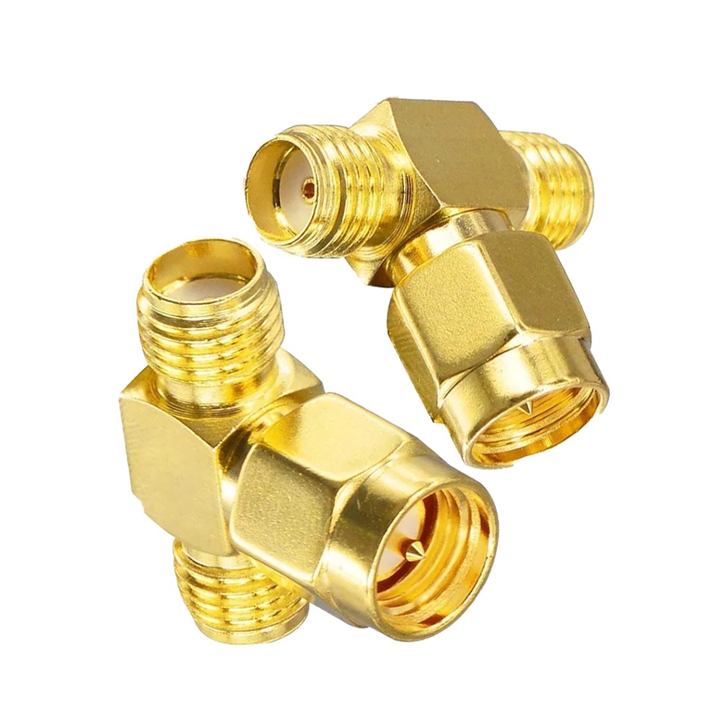 SMA Female to SMA Female Four Hole Adapter Straight Coaxial Connector ...