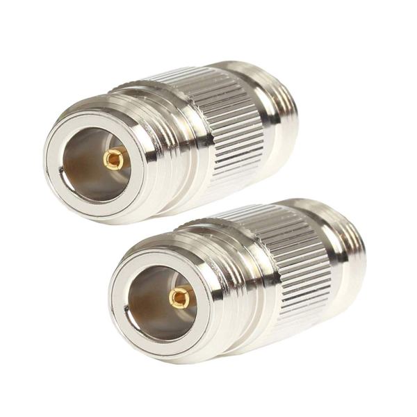 N Male to F Type Female Adapter RF Coax Cable Coupler – Pack of 2 - 4G ...