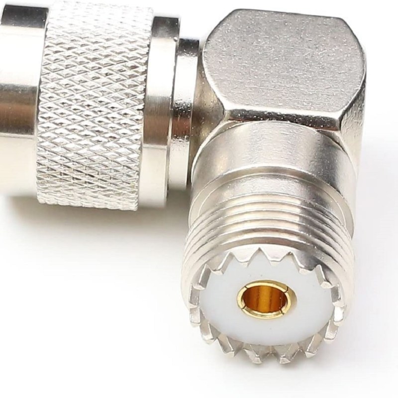 UHF Male to BNC Female Adapter | PL-259 to BNC RF Coax Connector | UHF ...