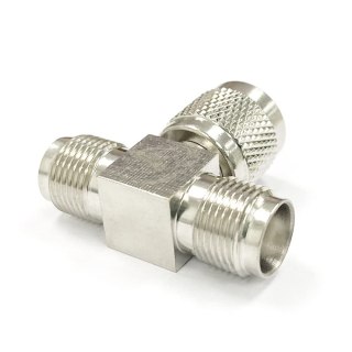TNC Male to Dual TNC Female Adapter | T-Type RF Coaxial Cable Splitter ...