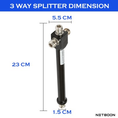 3 Way Power Divider | N Female type Splitter for Coaxial Cable, Antenna ...