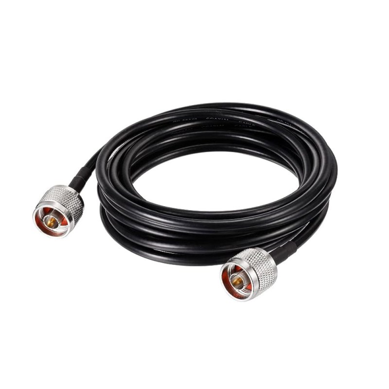 N Male to N Male Plug RF Connector with Flexible RG 58 Coaxial Cable ...