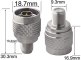 N Male to F Type Female Adapter RF Coax Cable Coupler – Pack of 2 - 4G ...