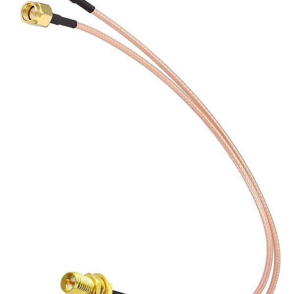 RP SMA Female to Dual SMA Male V Type RG 316 Coaxial Splitter Cable ...