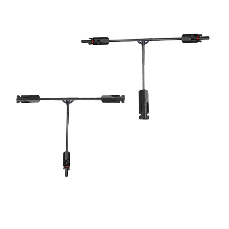 MC3 Two Way T Type Connector | Female Male Male Branch Splitter for ...