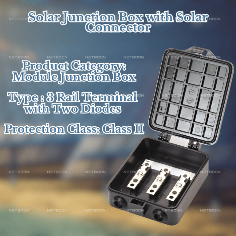 3 Rail Solar Junction Box for Solar Panel System - 4G 5G GSM WIFI ...