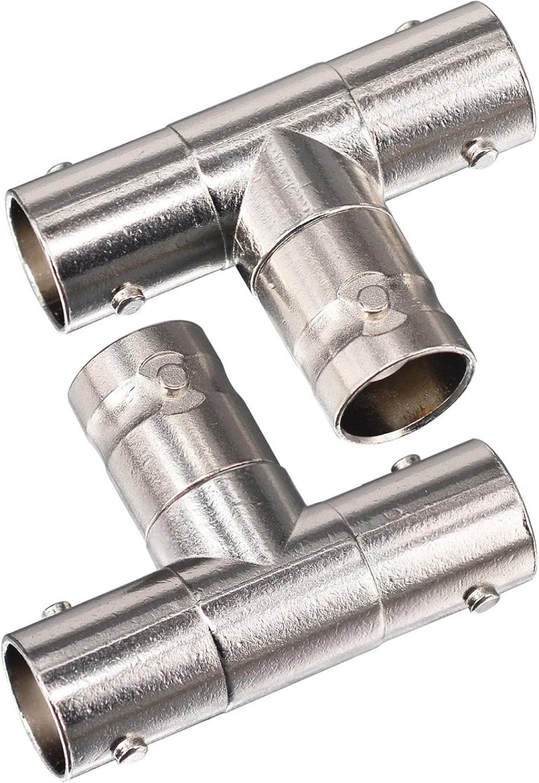 BNC Female to Dual BNC Female T-Type Adapter | 75 Ohm Coaxial Connector ...