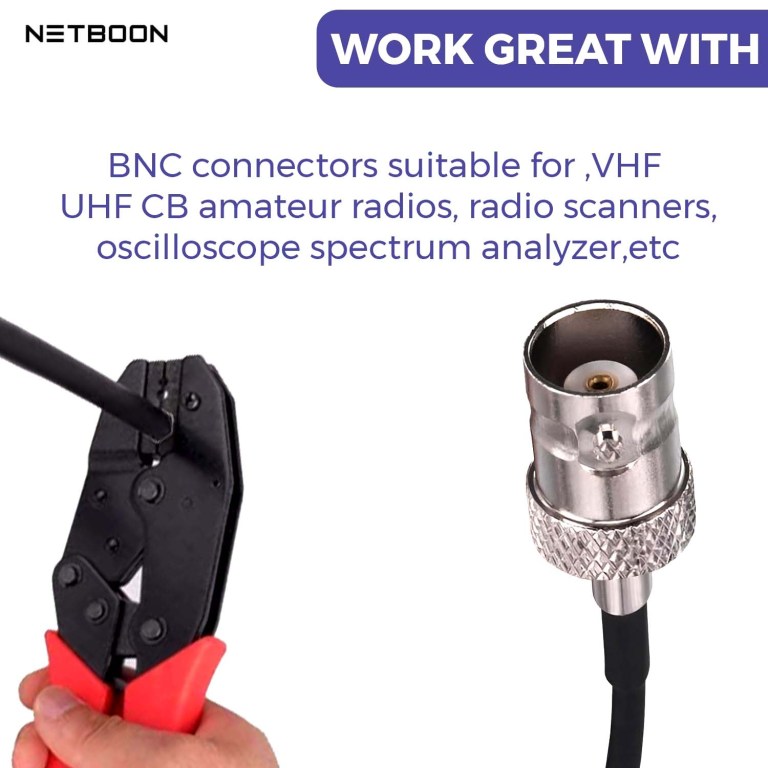 BNC Female Crimp Connector For RG174, RG316, RG178 Coaxial Cables ...