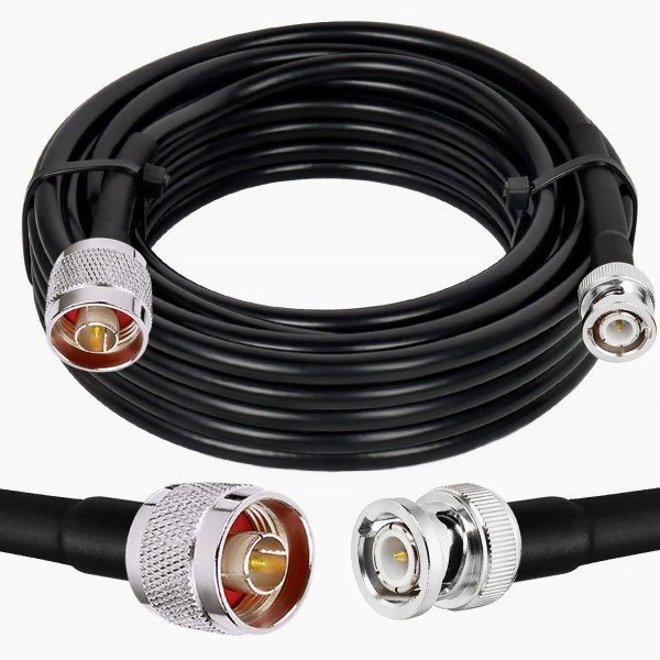 HLF400 Coaxial Cable Assembly – N Male to BNC Male Connector | 50 Ohm ...