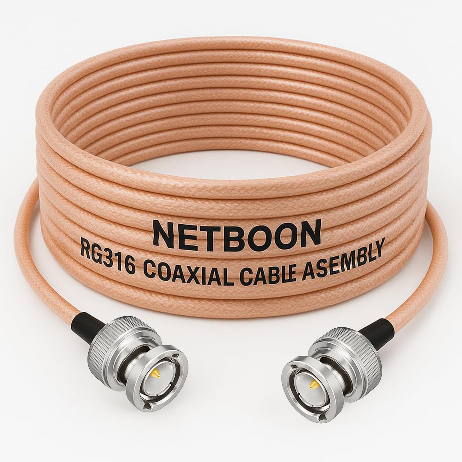 RG316 Coaxial Cable Assembly with BNC Male to BNC Male Connector | 50 ...