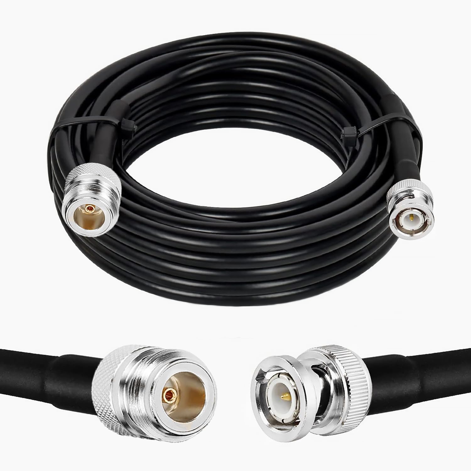 HLF400 Coaxial Cable with N Female to BNC Male Connector | Low Loss 50 ...