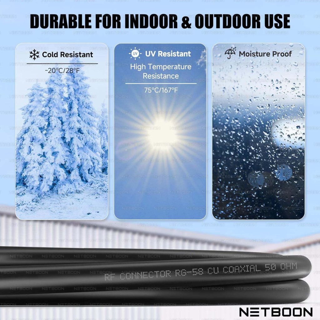 RG58 Coaxial Cable Assembly with N Female to SMA Male Right Angle ...