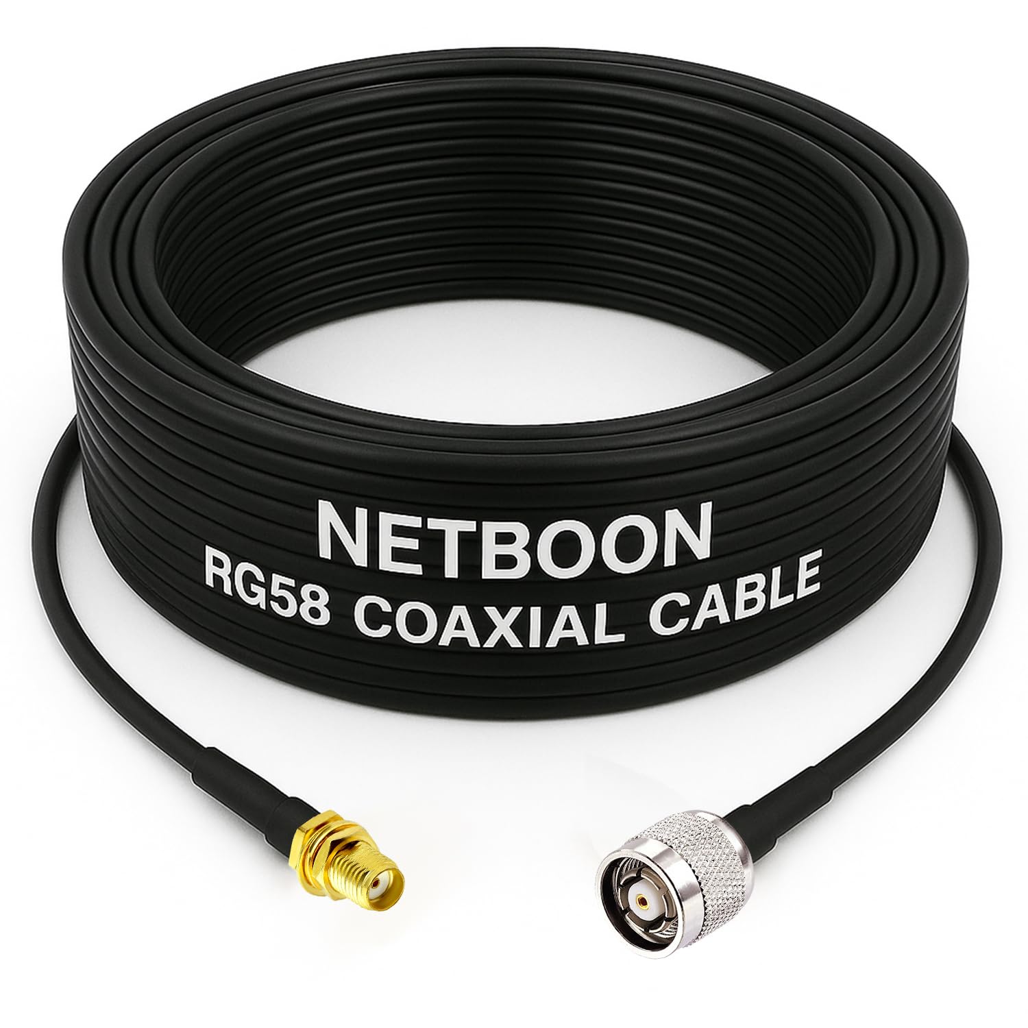 RG58 Coaxial Cable Assembly with SMA Female to RP TNC Male Connector ...