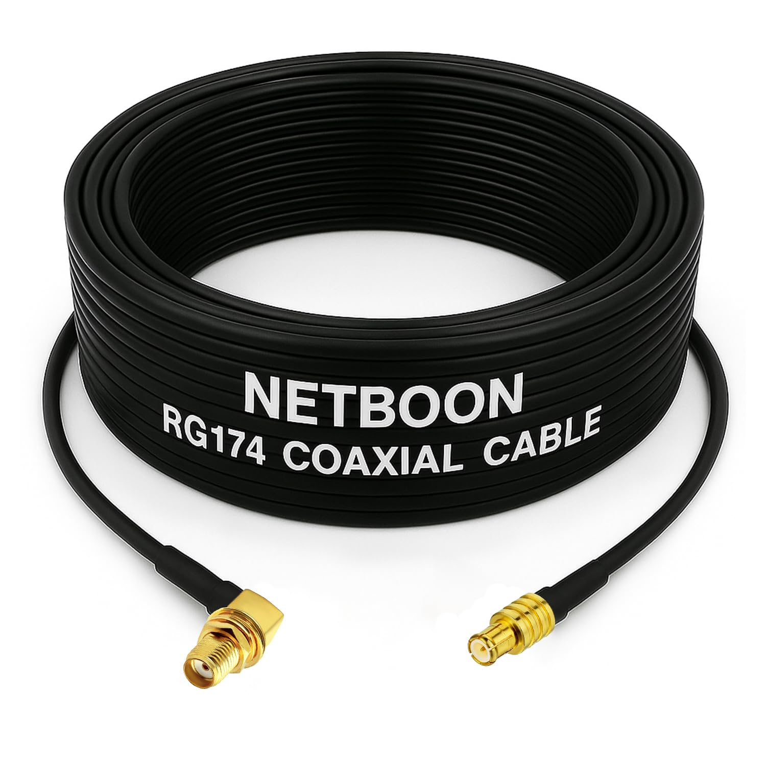 RG174 RF Low Loss Cable with SMA Female Right Angle to MCX Male ...